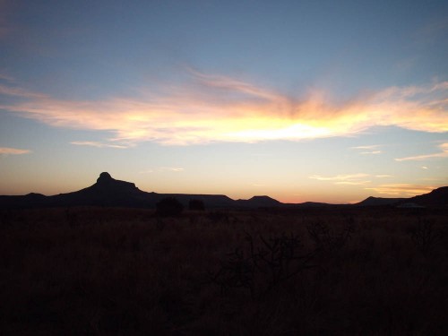 Sunset over Cathedral Mountain - Alpine, TexasAlpine, Texas