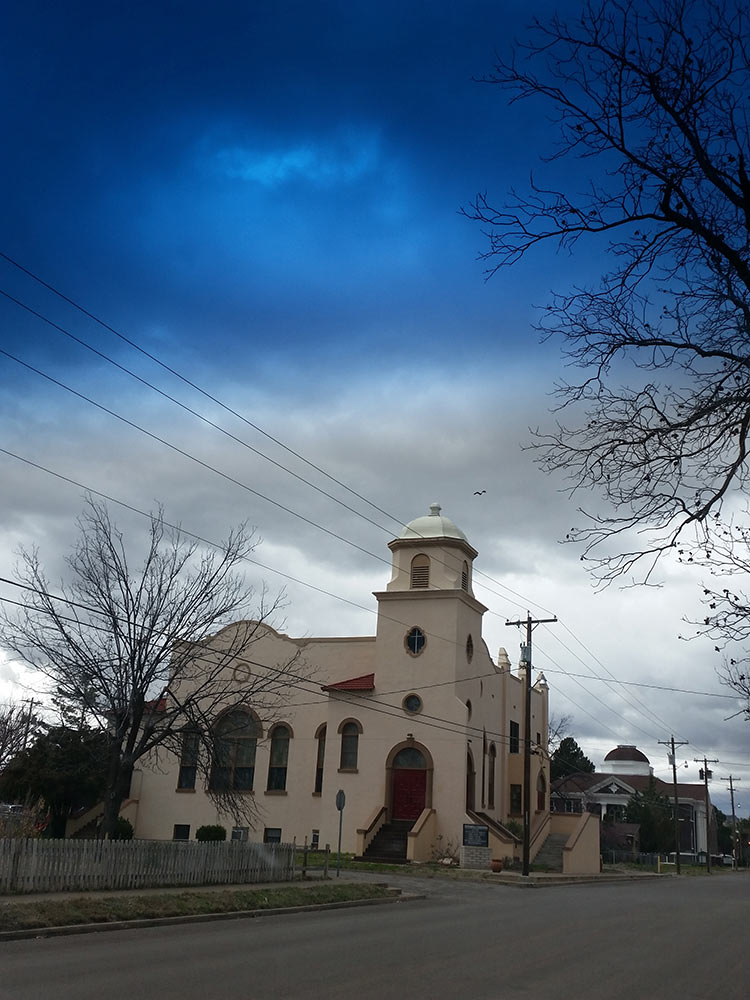 Church and Storm | Alpine, Texas