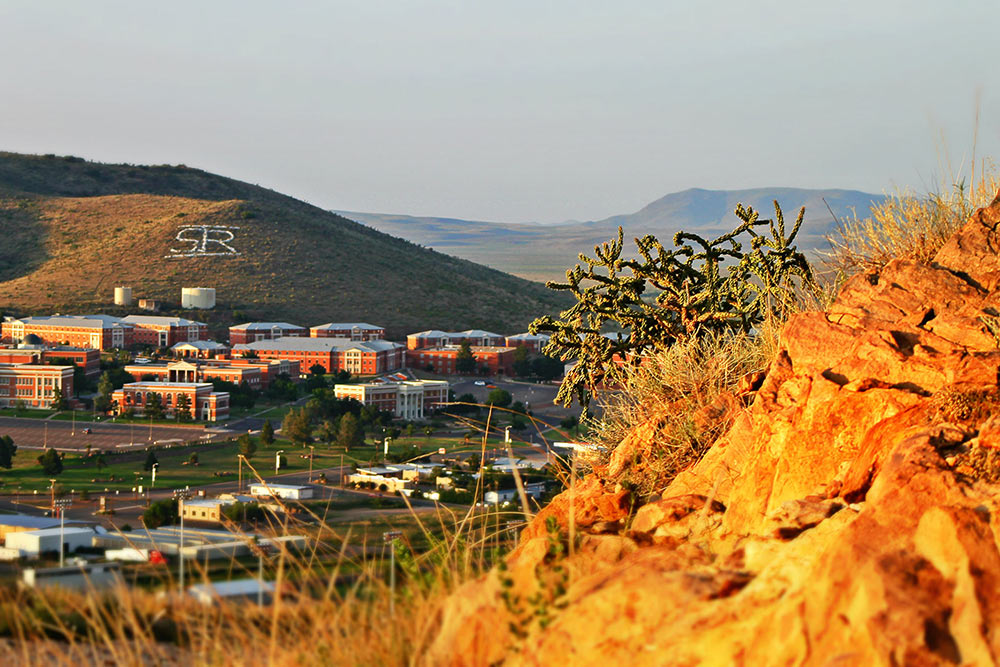 A mountain perspective of Sul Ross - Alpine, TexasAlpine, Texas