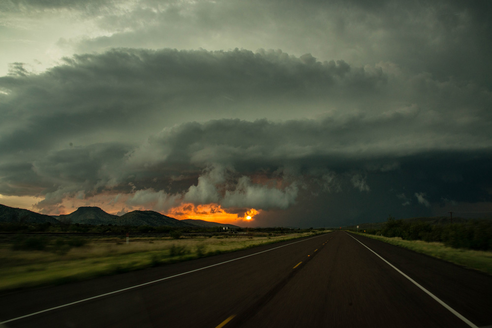 Driving through the Storm | Alpine, Texas