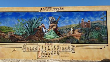Alpine Calendar Painting - Alpine, TexasAlpine, Texas