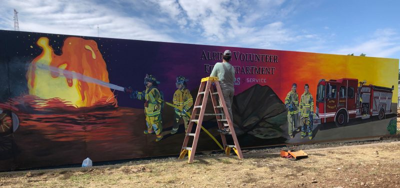 Alpine Volunteer Fire Department Mural | Alpine, Texas