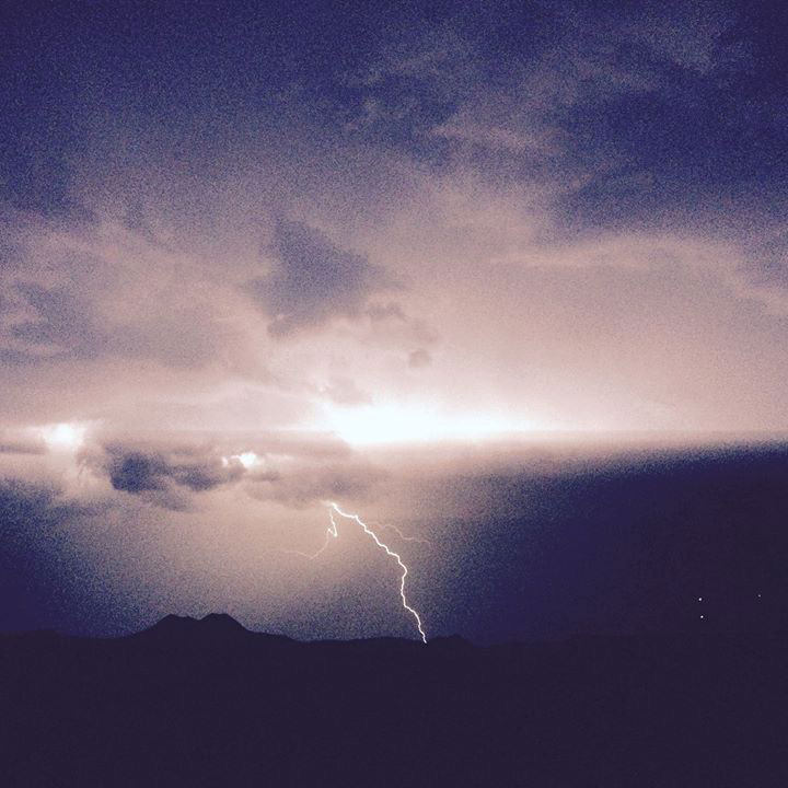 Lightning over Twin Sisters - Alpine, TexasAlpine, Texas