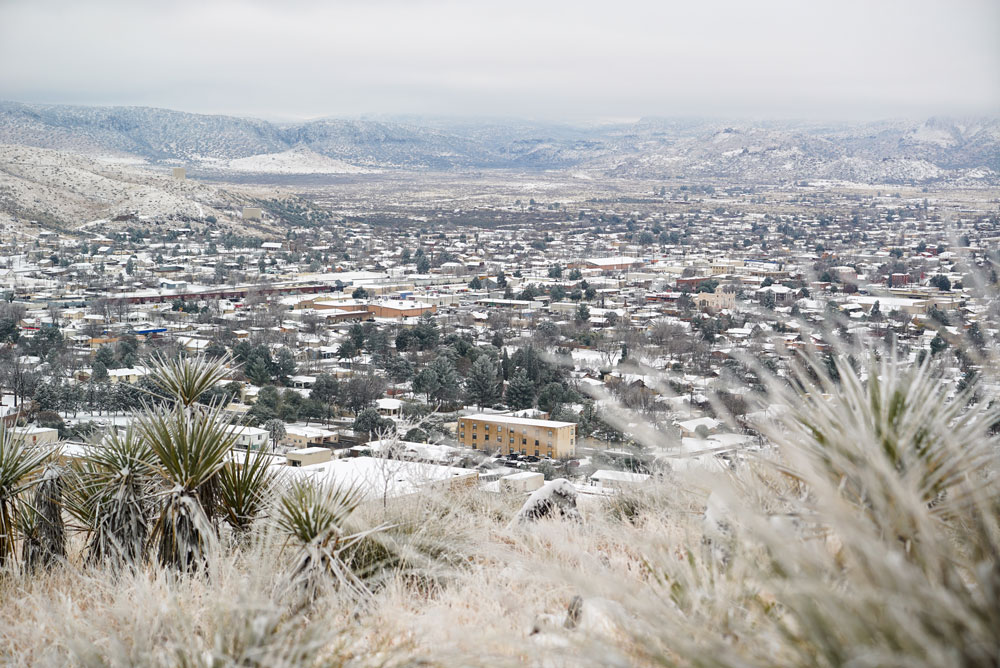 Snowy Downtown - Alpine, TexasAlpine, Texas