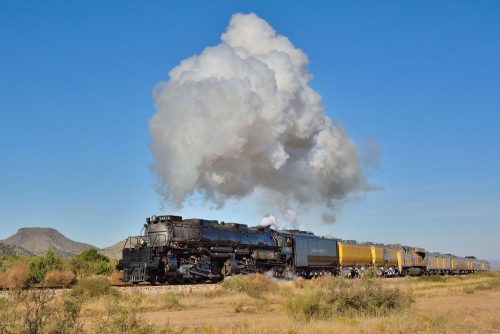 Union Pacific's Big Boy Leaving Alpine Texas - Alpine, TexasAlpine, Texas