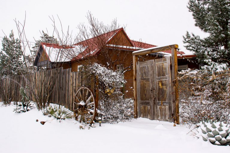 Snow Scene just off Murphy Street | Alpine, Texas