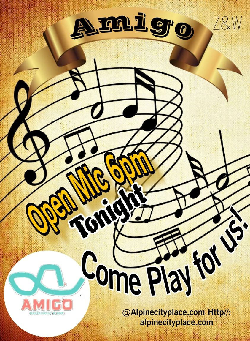 Open Mic At AmigoAlpine Texas