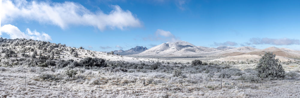 Frosty Morning Panorama - Alpine, TexasAlpine, Texas