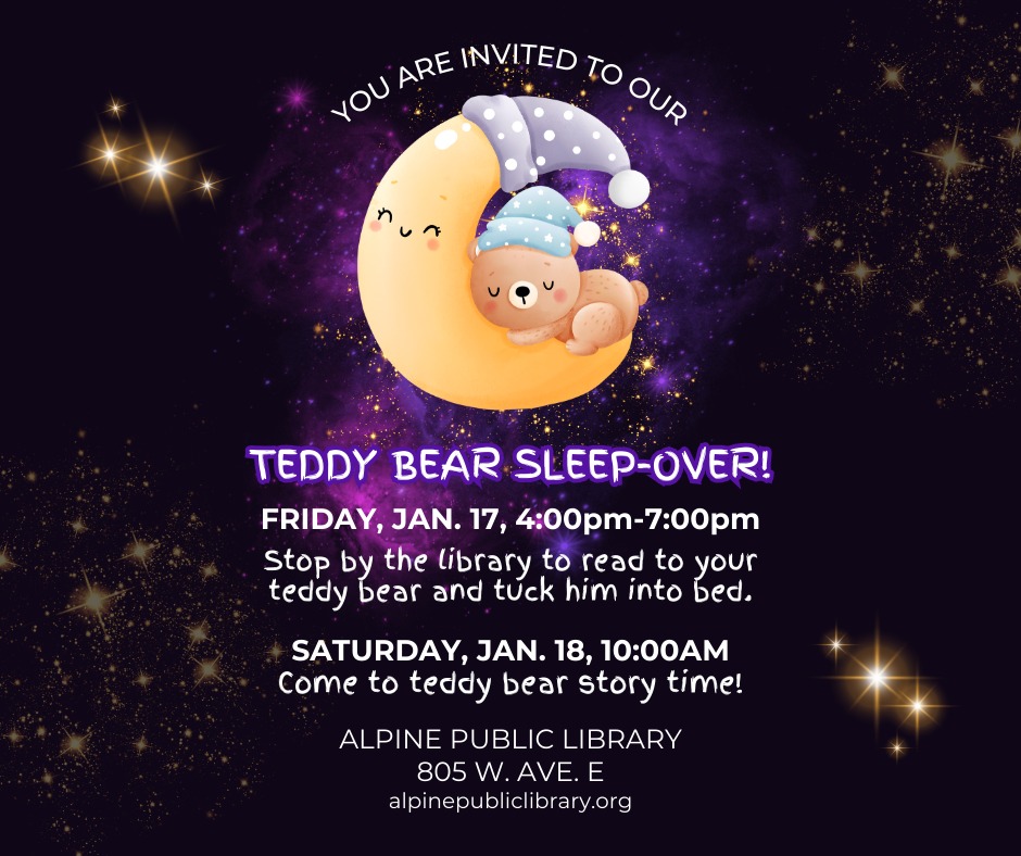 Teddy Bear Sleep- Over - Alpine, TexasAlpine, Texas