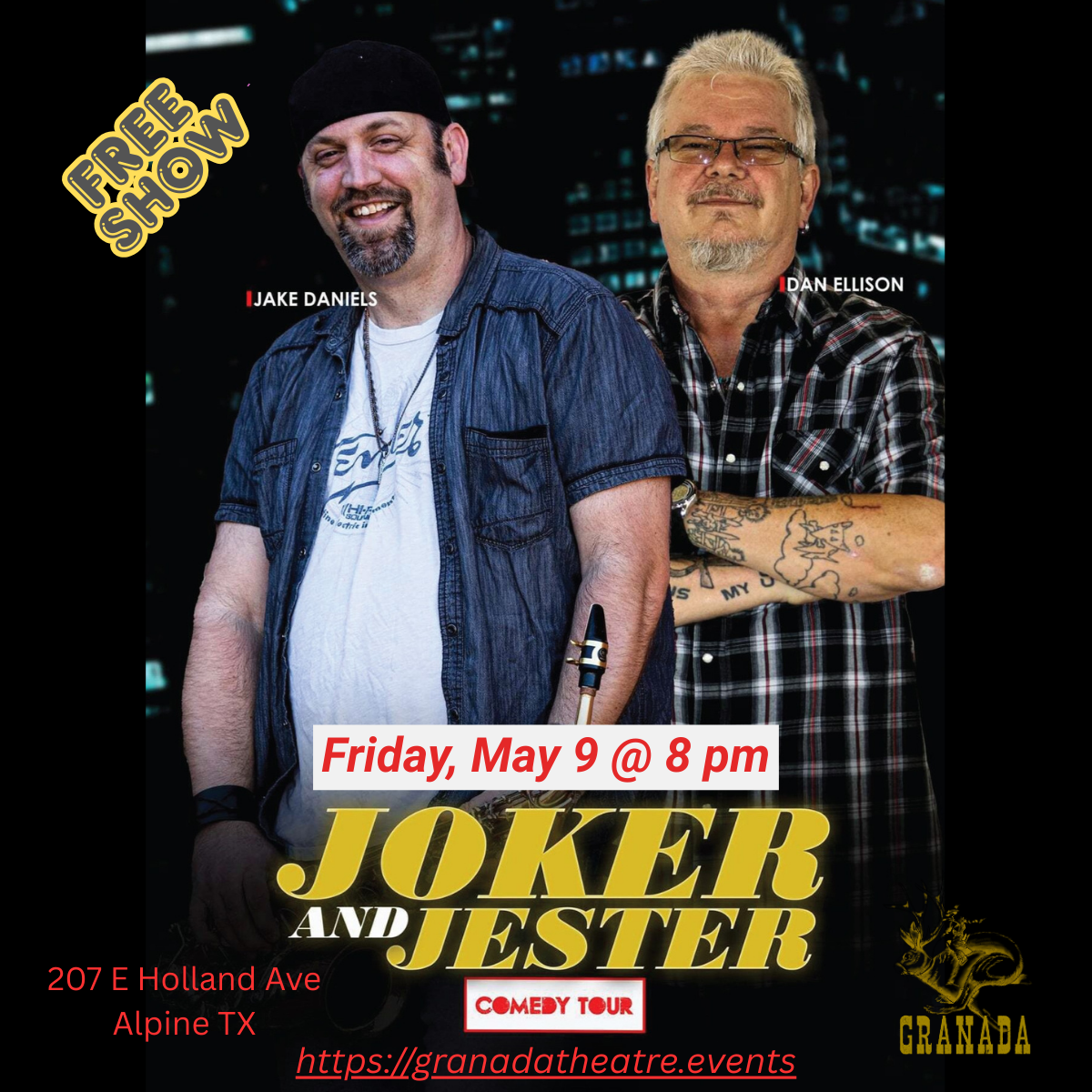 Joker & Jester Comedy Tour - Alpine, TexasAlpine, Texas