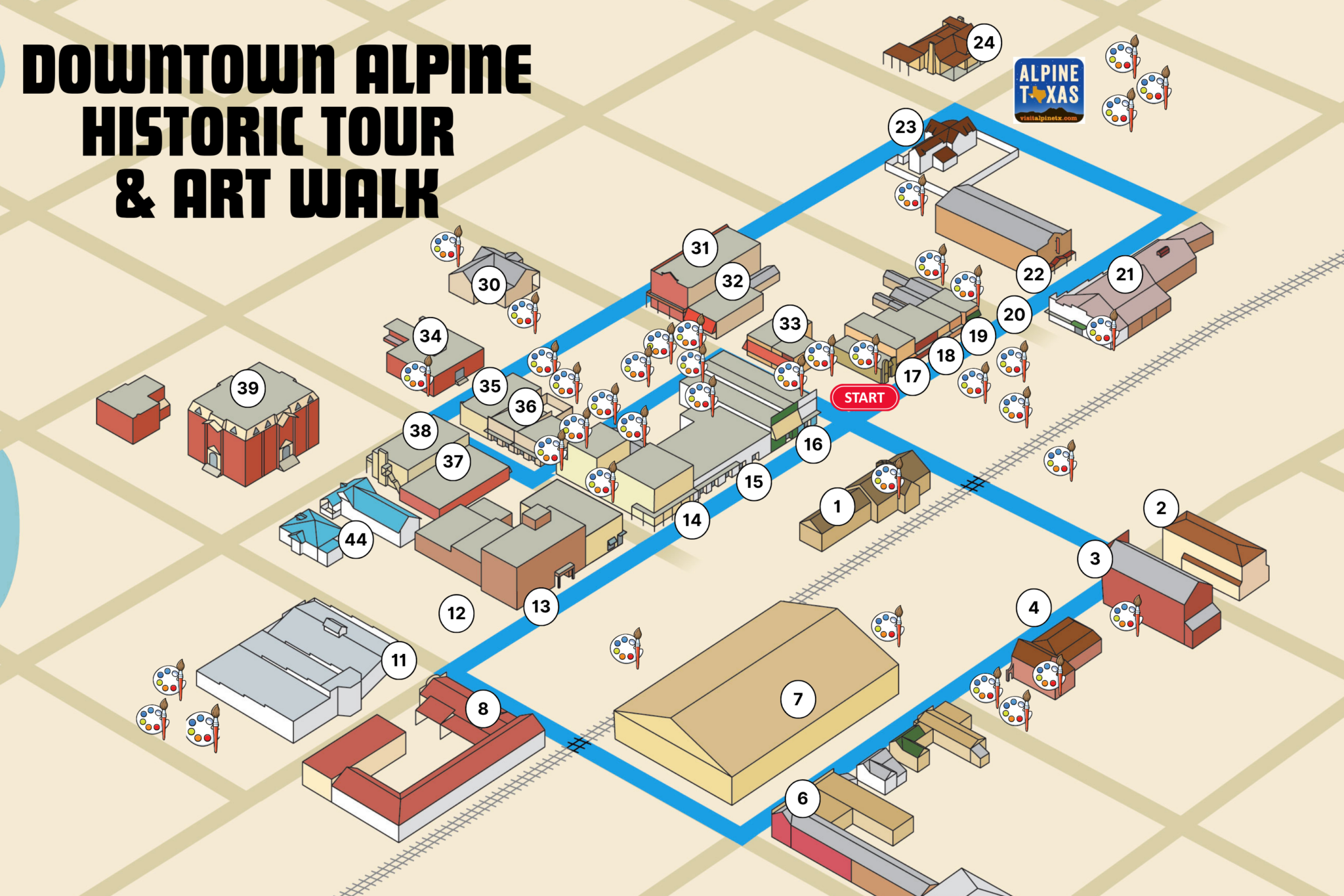 Historic Tour & Art Walk - Alpine, TexasAlpine, Texas